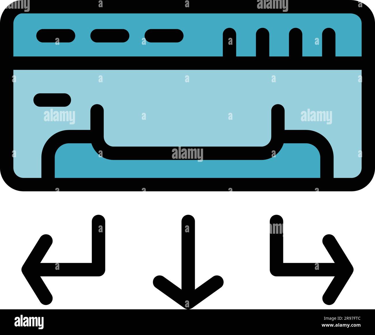 Repair air conditioner service icon. Outline Repair air conditioner ...