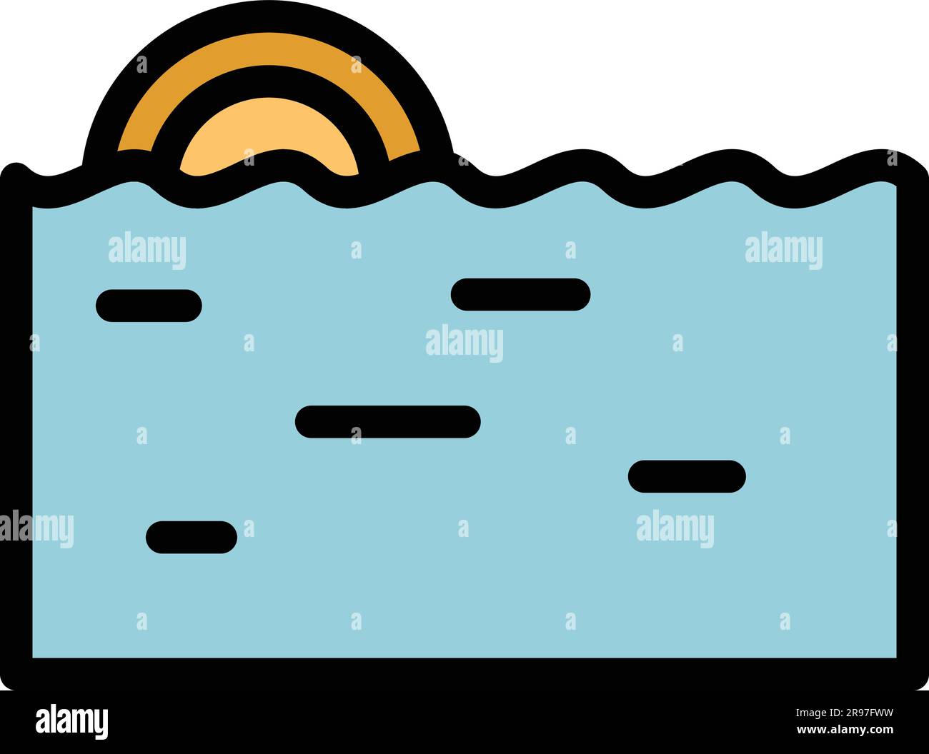 Repair dishwasher water fill icon. Outline Repair dishwasher water fill ...
