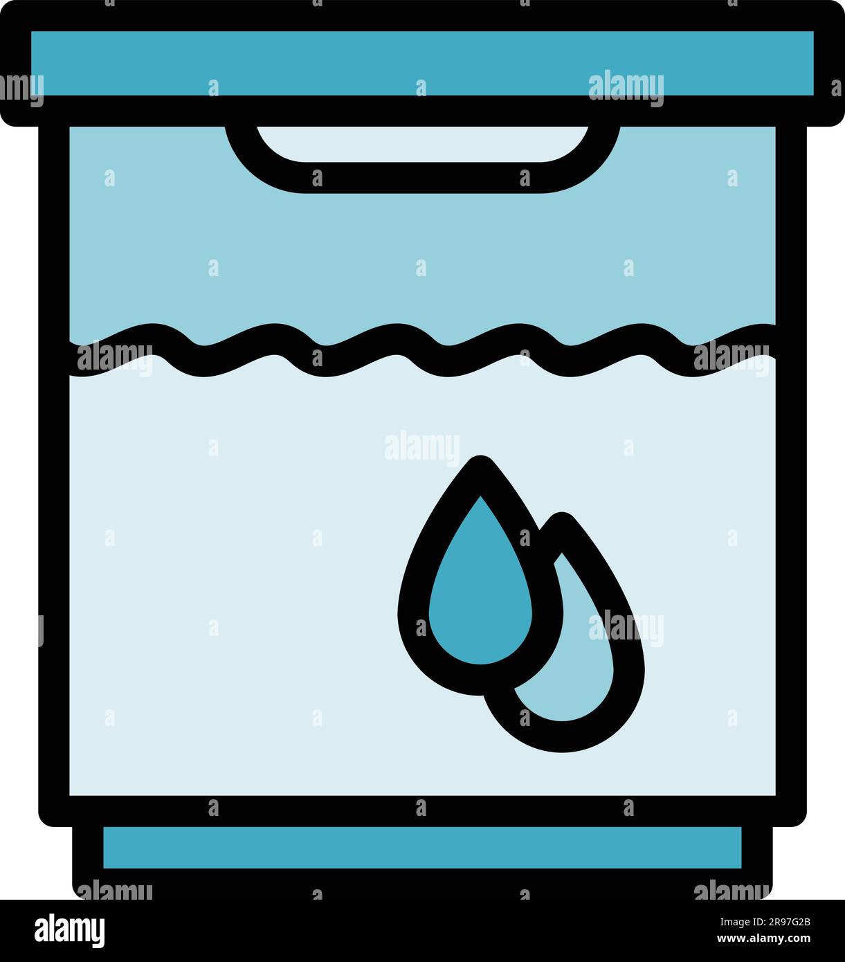 Repair dishwasher water fill icon. Outline Repair dishwasher water fill ...