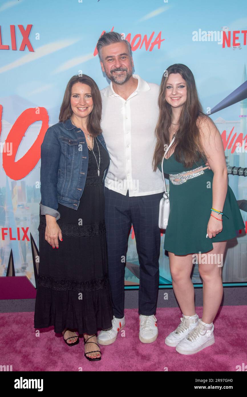 New York, USA. 24th June, 2023. Troy Quane (C) and guests attends the ...