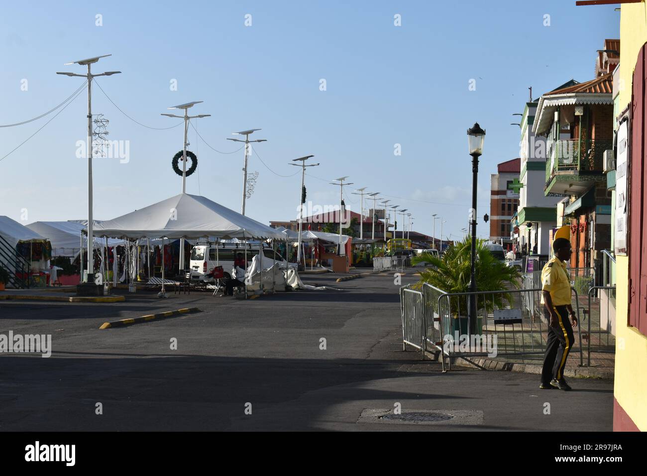 Traditional architecture in roseau hi-res stock photography and images ...