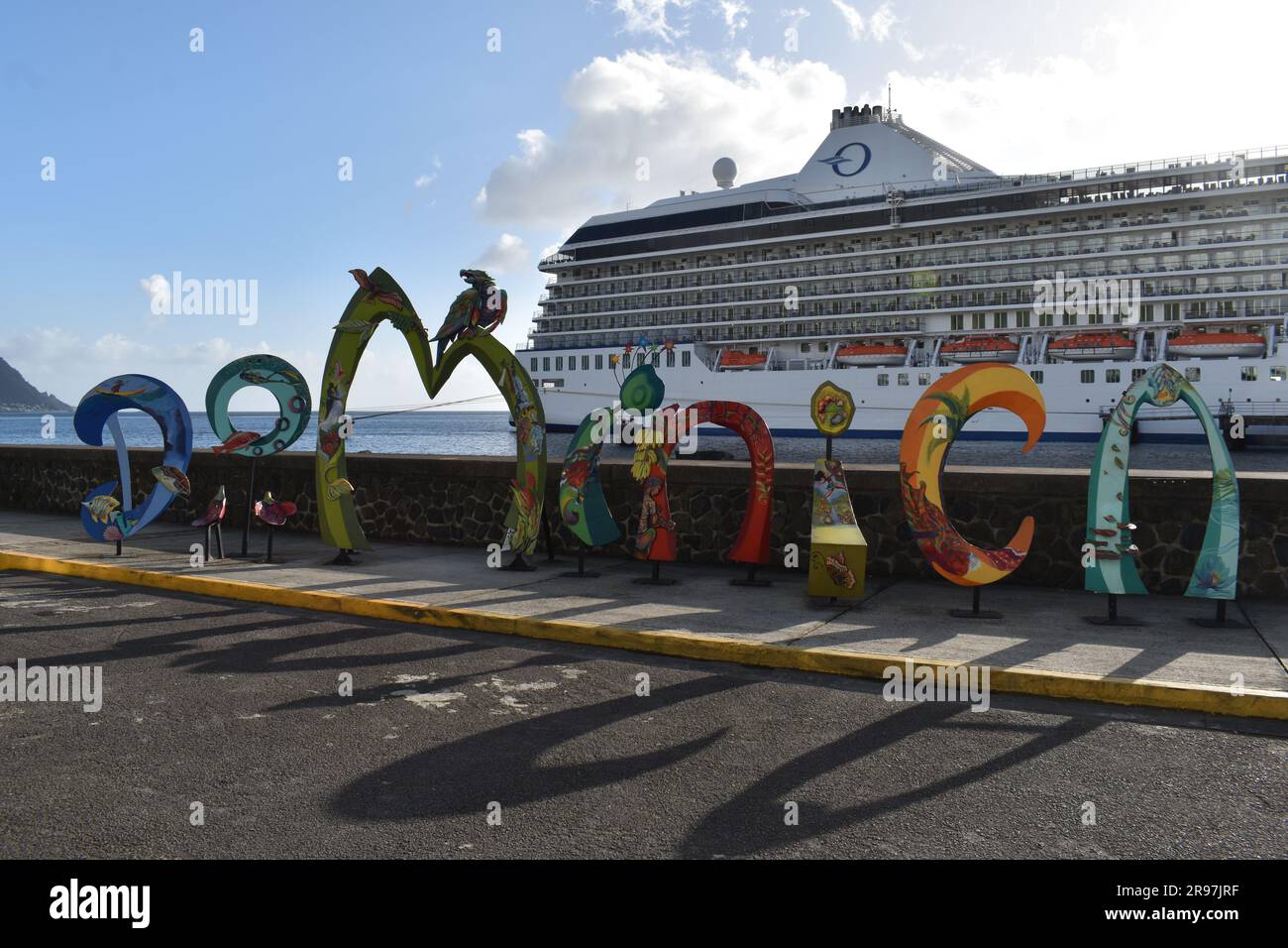 Colorful architecture in roseau hi-res stock photography and images - Alamy