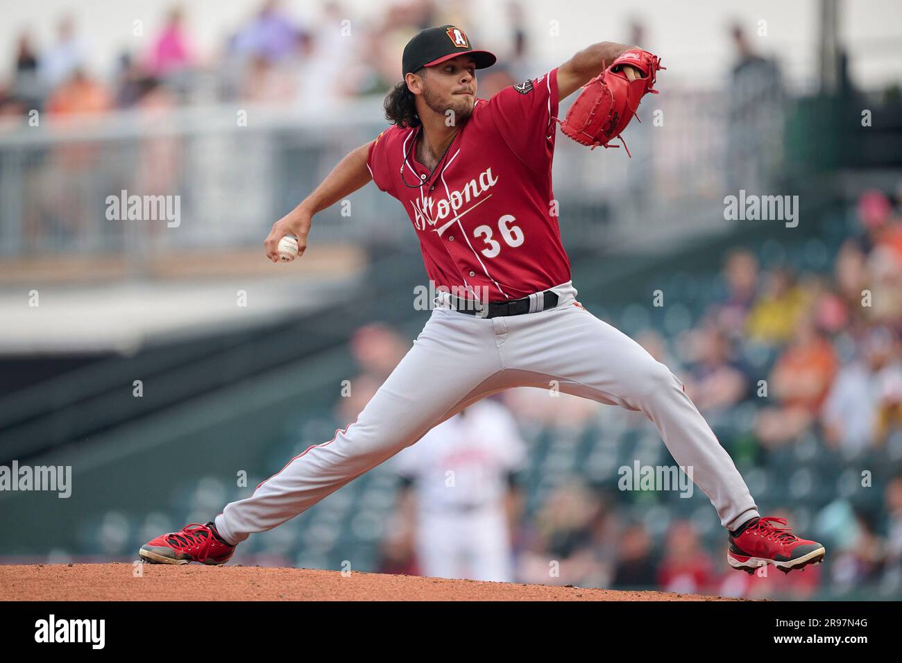 Altoona Curve pitcher Jared Jones (36) during an MiLB Eastern League ...