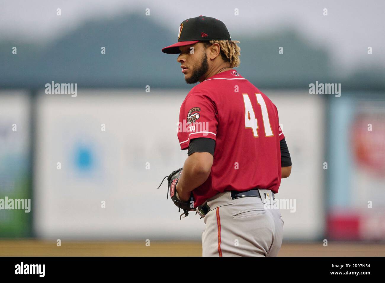 Altoona Curve pitcher Noe Toribio (41) during an MiLB Eastern League ...