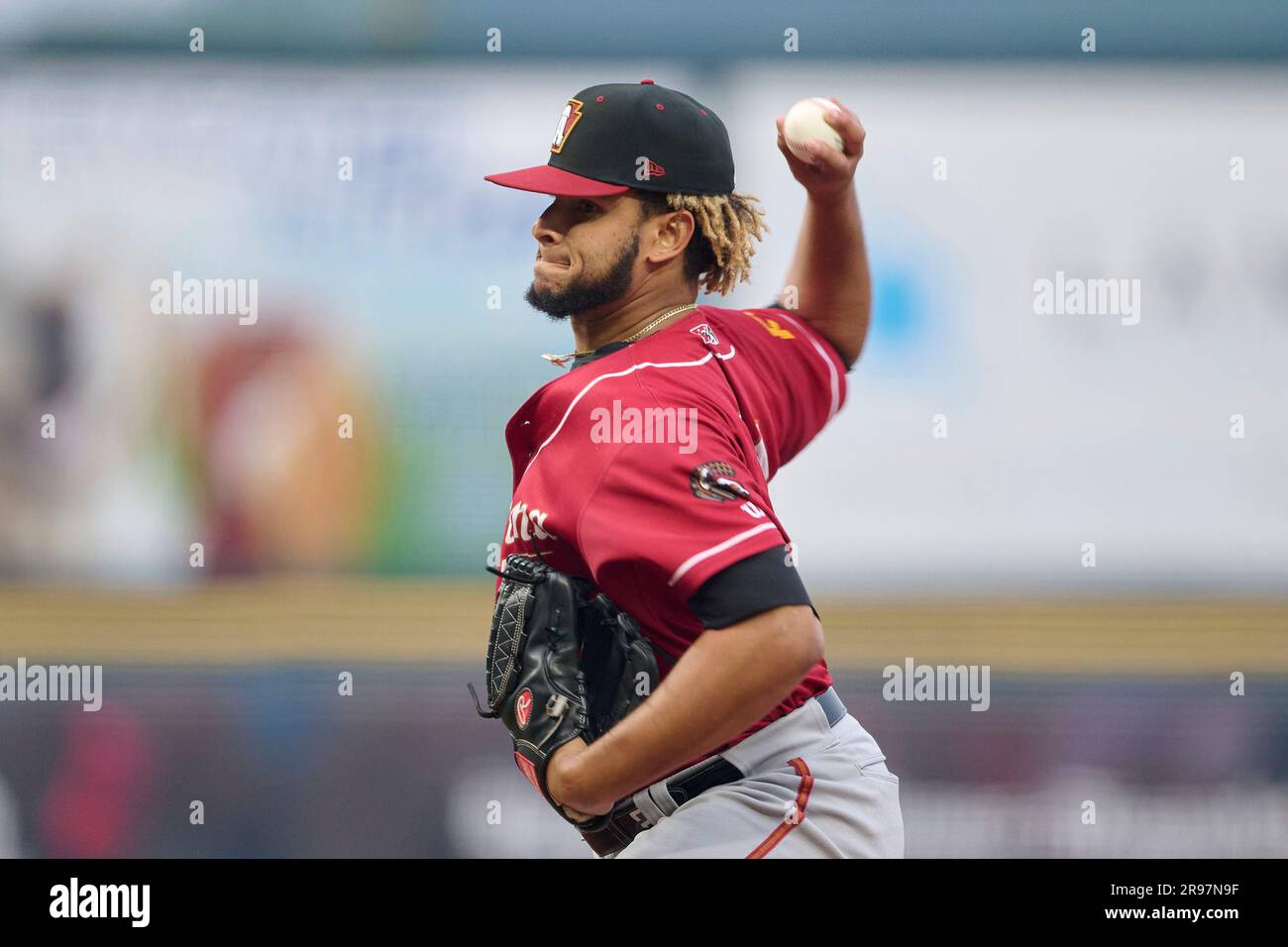 Altoona Curve pitcher Noe Toribio (41) during an MiLB Eastern League ...