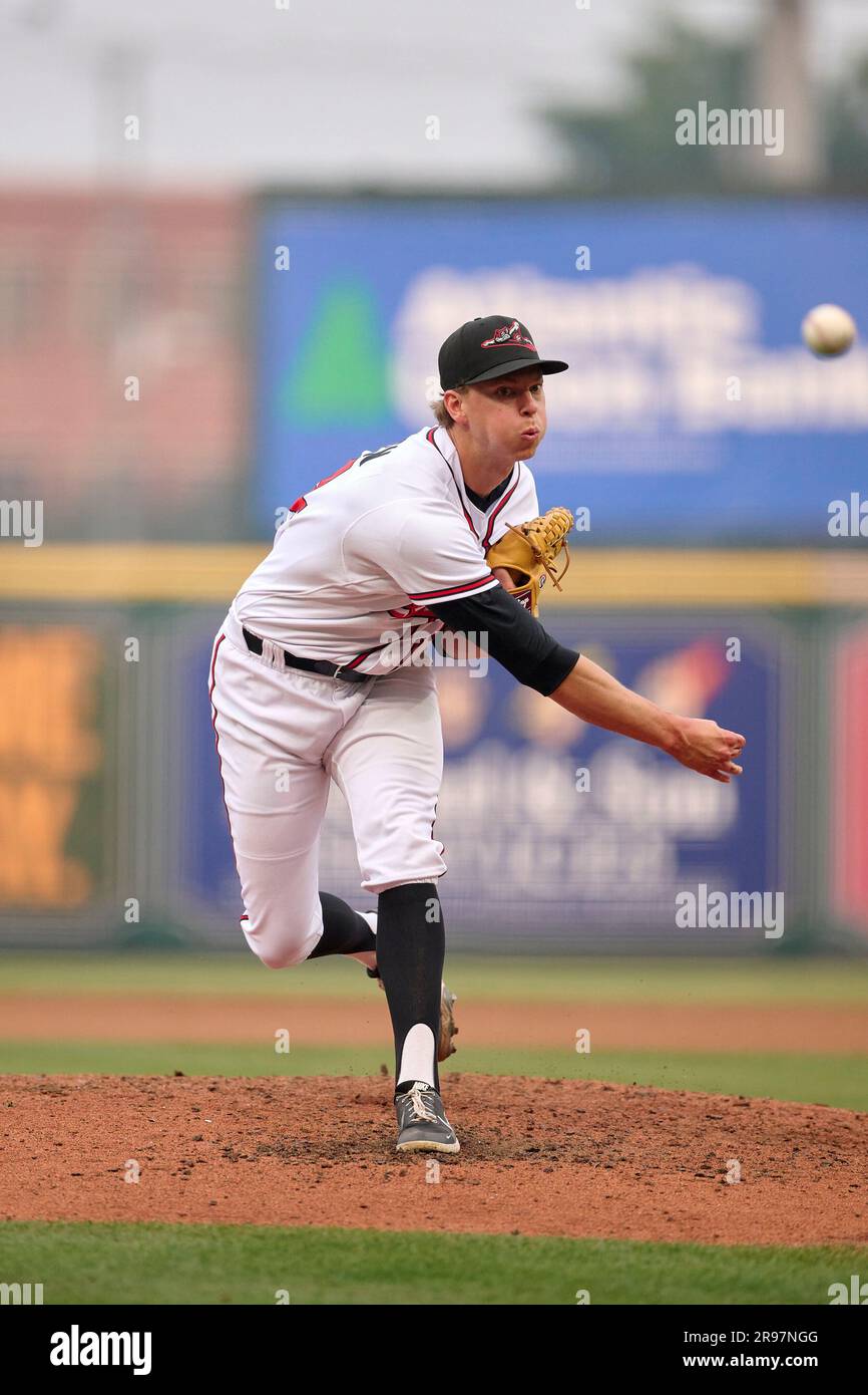 Richmond Flying Squirrels pitcher Wil Jensen (54) during an MiLB ...
