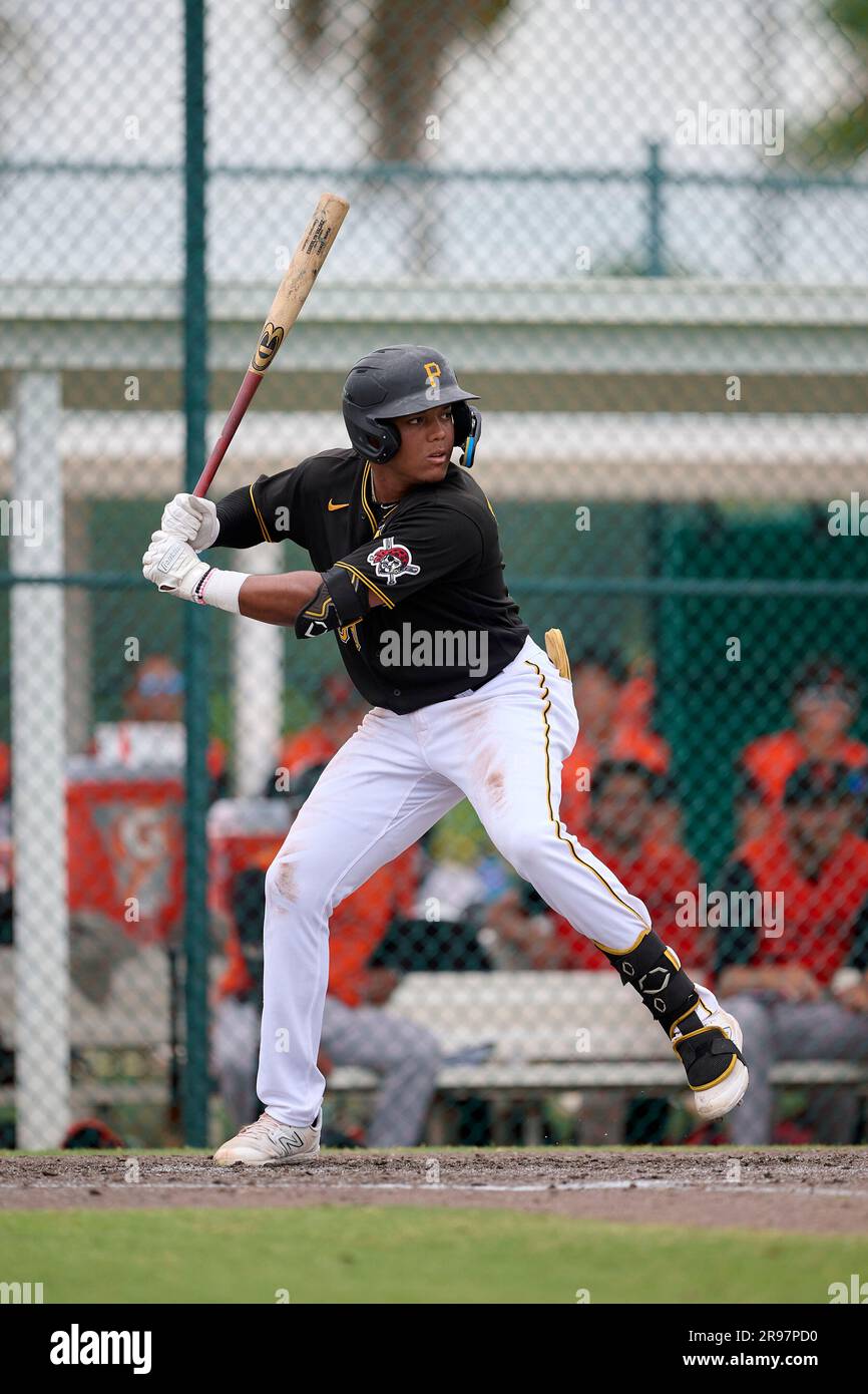 FCL Pirates Esmerlyn Valdez (59) at bat during an MiLB Florida Complex ...