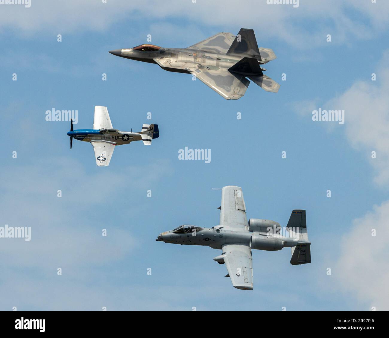 An impressive flying formation Stock Photo - Alamy