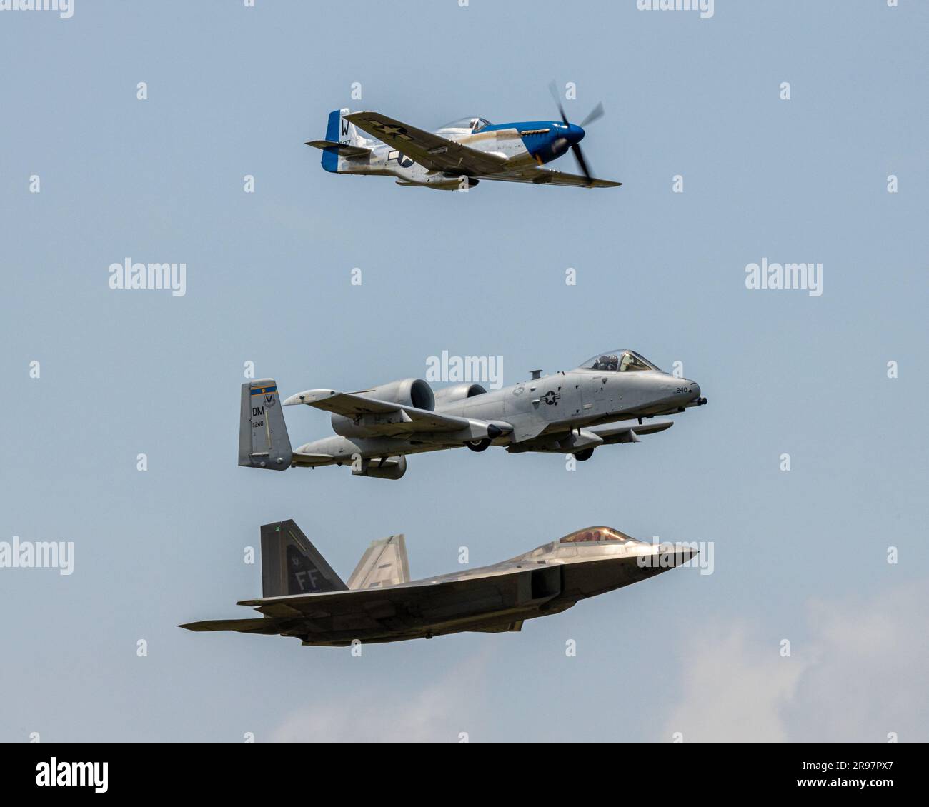 An impressive flying formation Stock Photo - Alamy