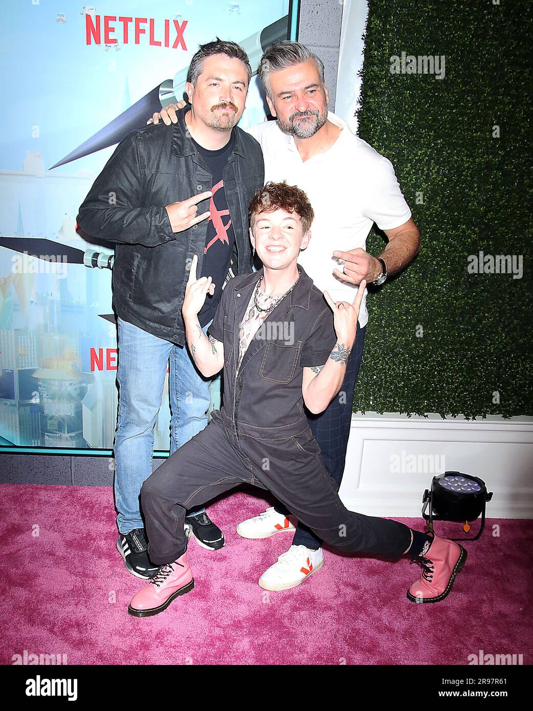 June, 24, 2023 Nick Bruno, ND Stevenson, and Troy Quane attend Netflix ...