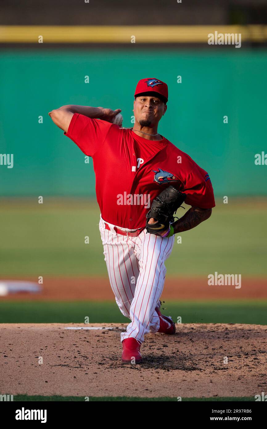 Clearwater Threshers pitcher Starlyn Castillo (18) during an MiLB ...