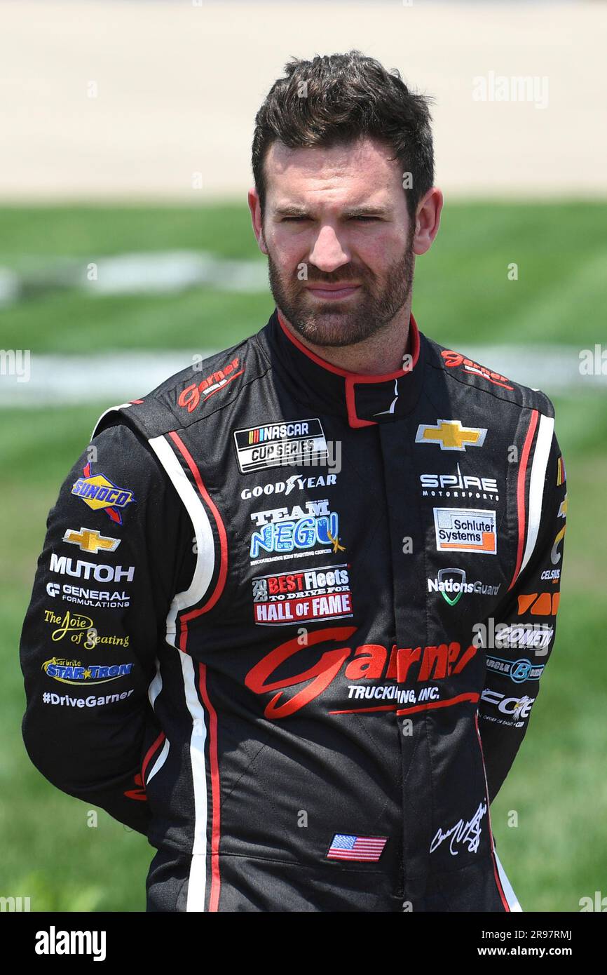 NASHVILLE, TN - JUNE 24: Corey LaJoie (#7 Spire Motorsports Garner ...