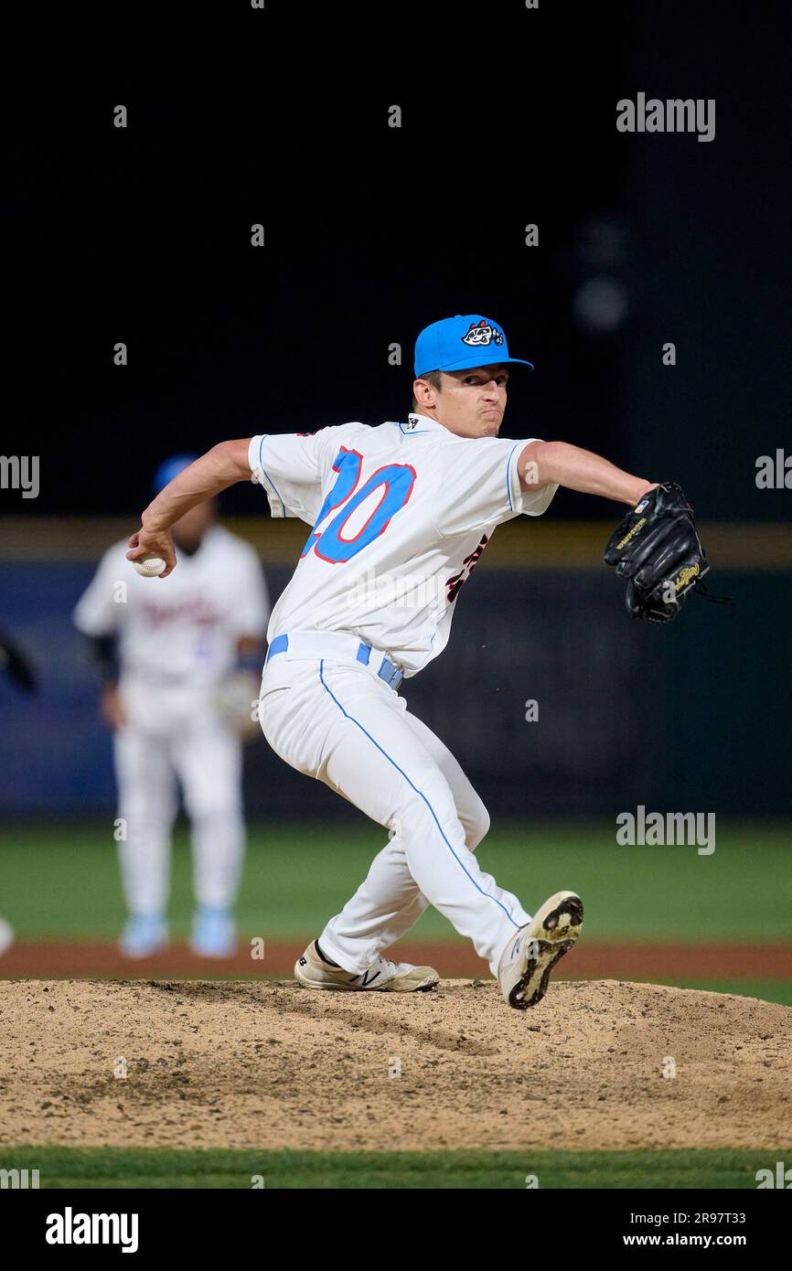 Rocket City Trash Pandas pitcher Eric Torres (20) during an MiLB ...