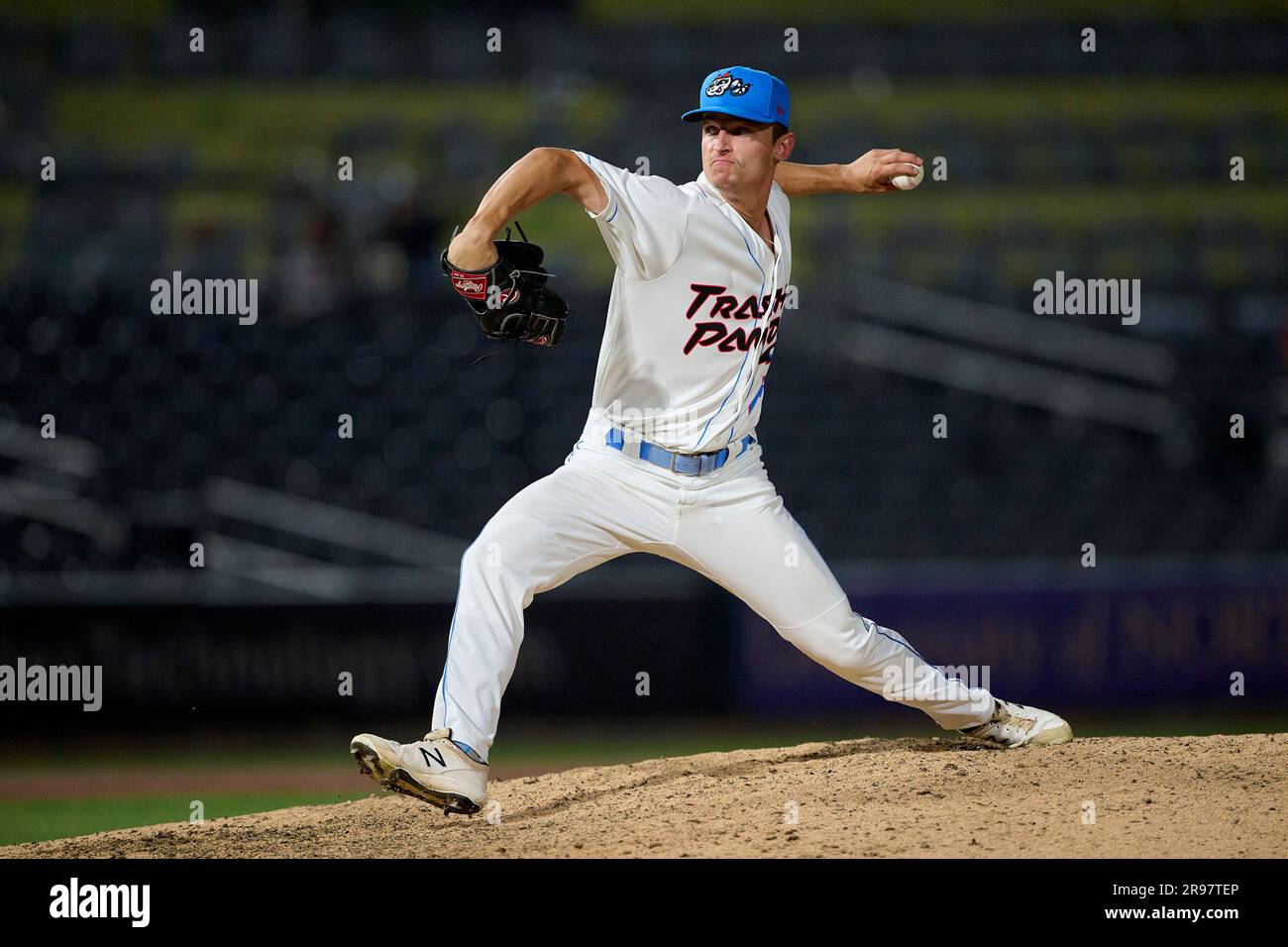 Rocket City Trash Pandas pitcher Eric Torres (20) during an MiLB ...