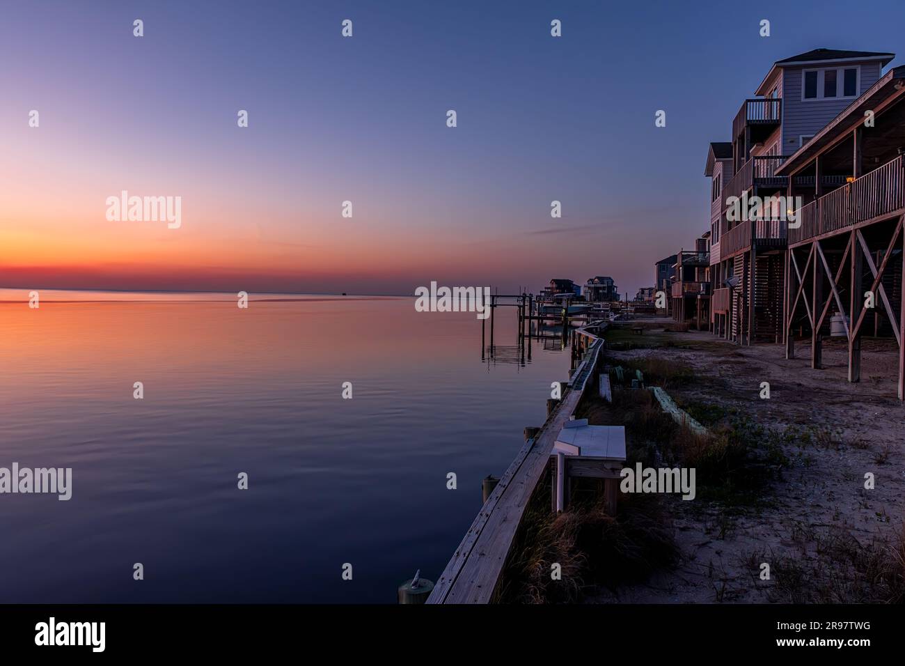Frisco sunset - Outer Banks North Carolina Stock Photo - Alamy