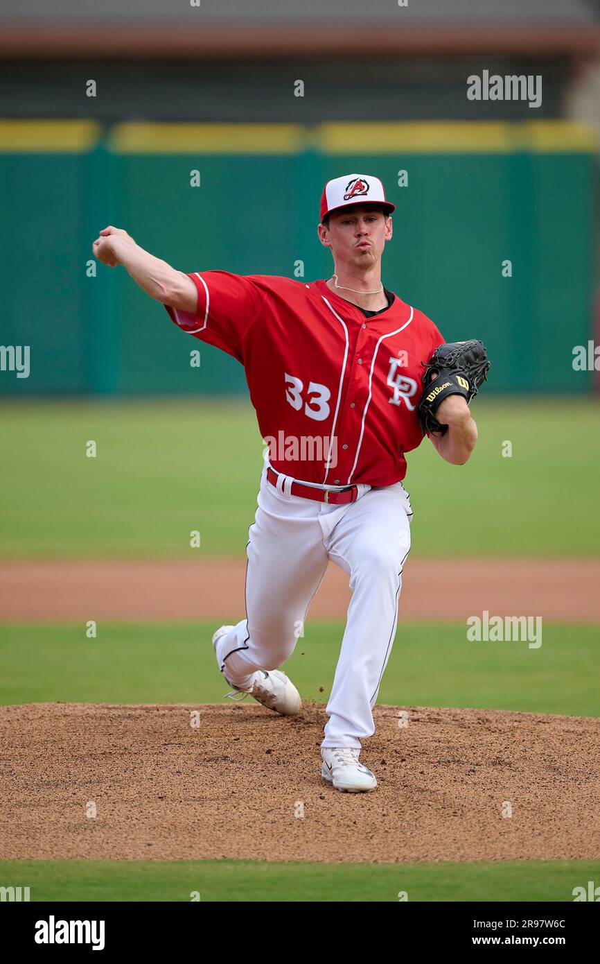 Arkansas Travelers pitcher Emerson Hancock (33) during an MiLB Texas ...