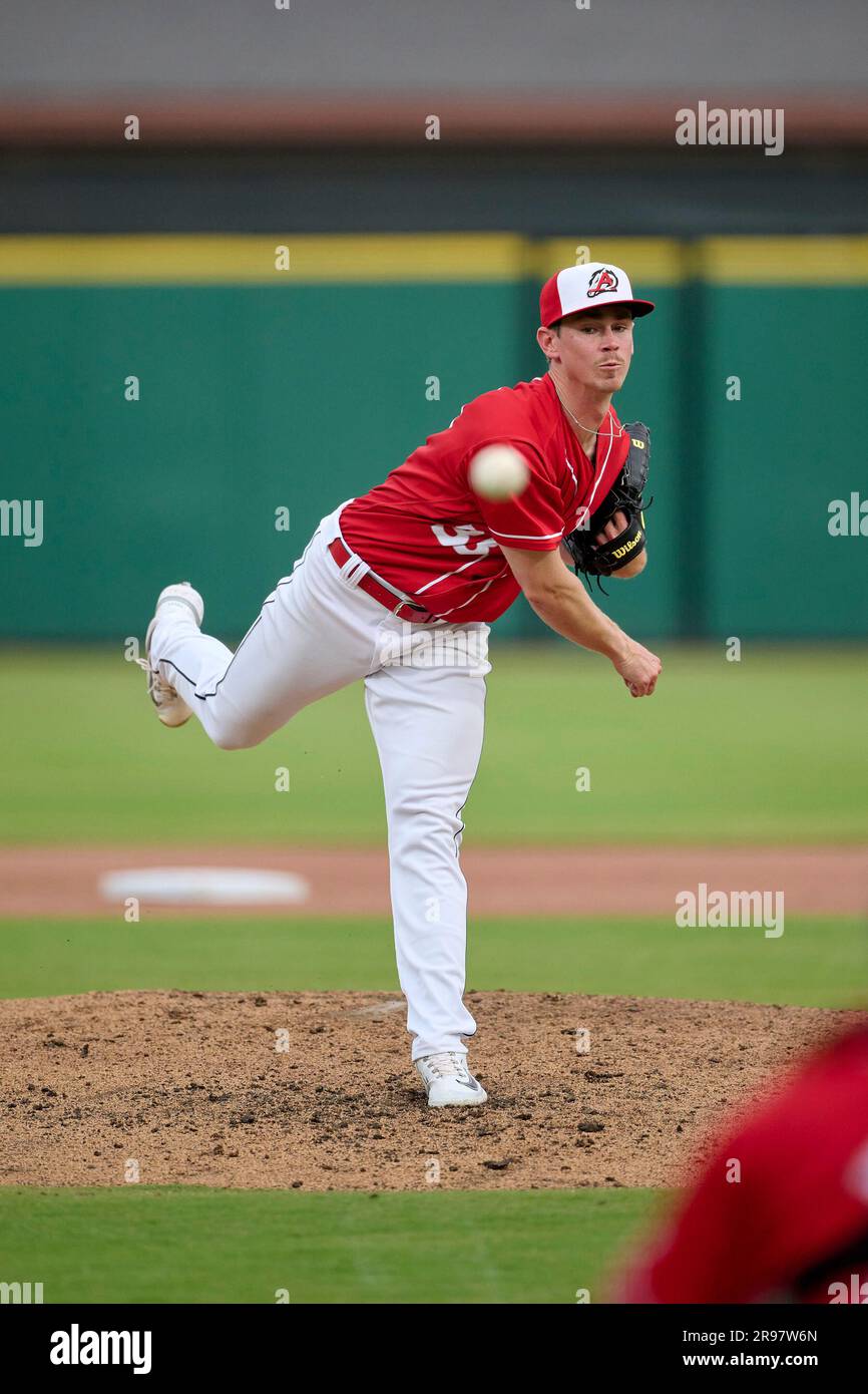Arkansas Travelers pitcher Emerson Hancock (33) during an MiLB Texas ...