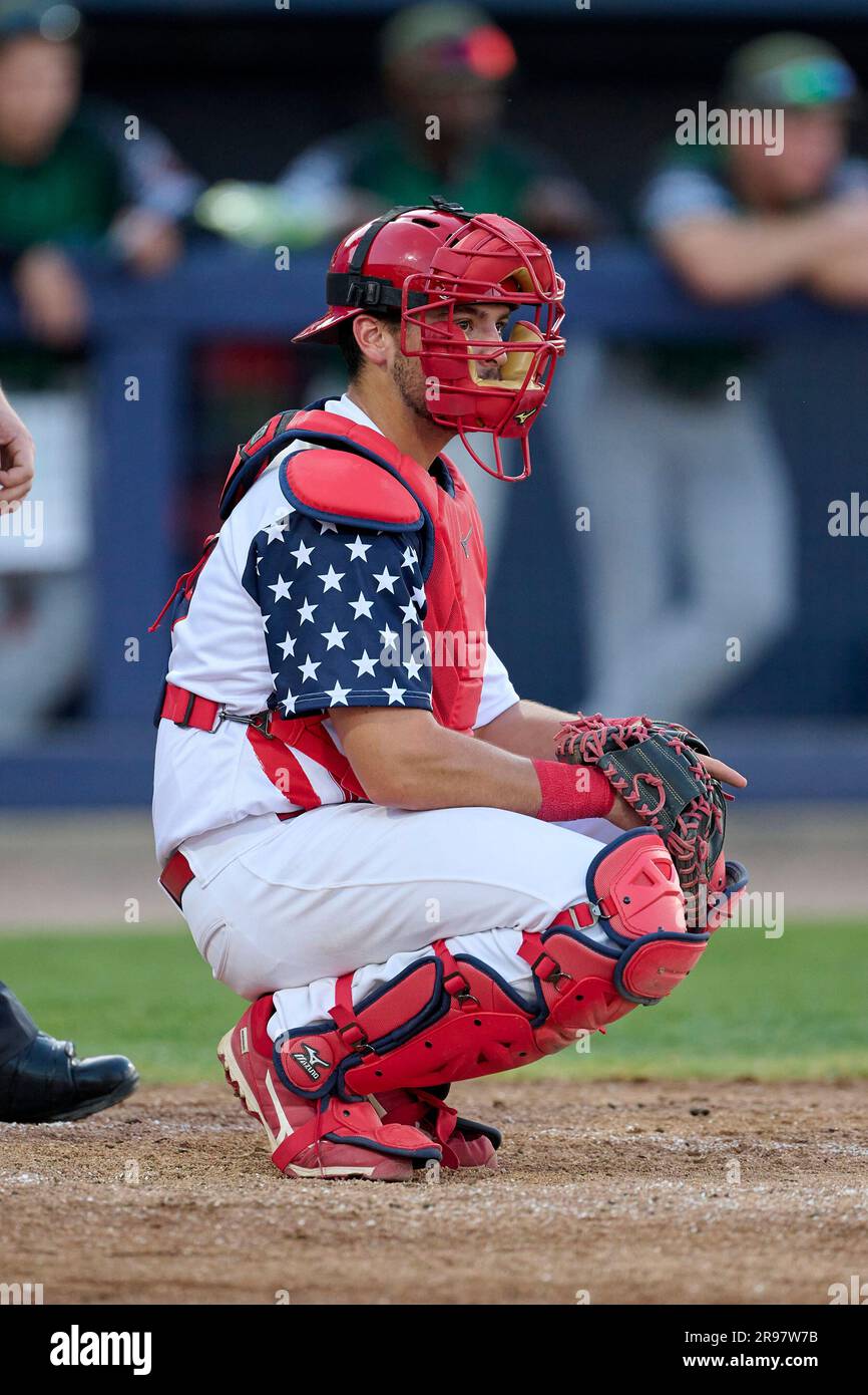 Peoria Chiefs catcher Jimmy Crooks (28) during an MiLB Midwest League ...