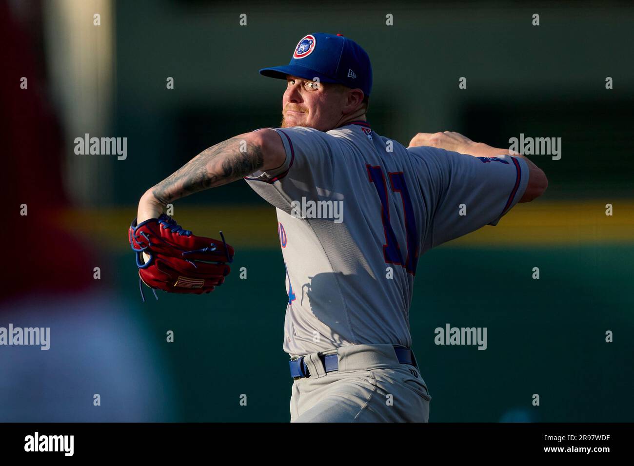 South Bend Cubs pitcher Cade Horton (11) during an MiLB Midwest League ...