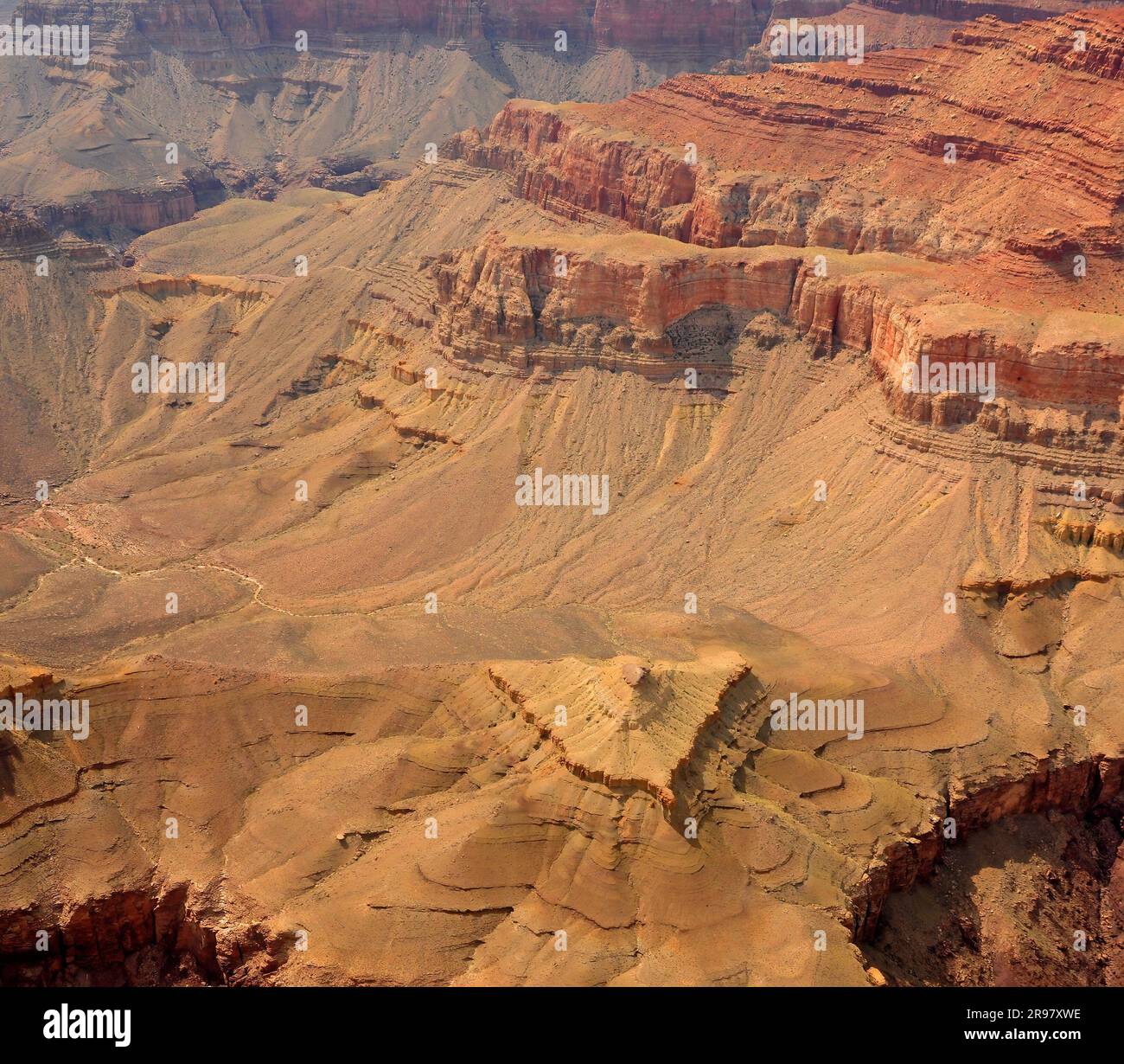 Aerial view Late afternoon in the Grand Canyon Arizona Stock Photo - Alamy
