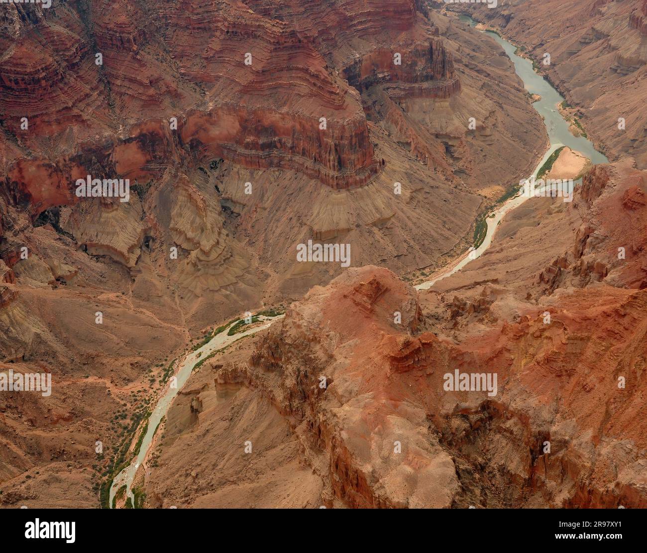 Aerial view Late afternoon in the Grand Canyon Arizona Stock Photo - Alamy