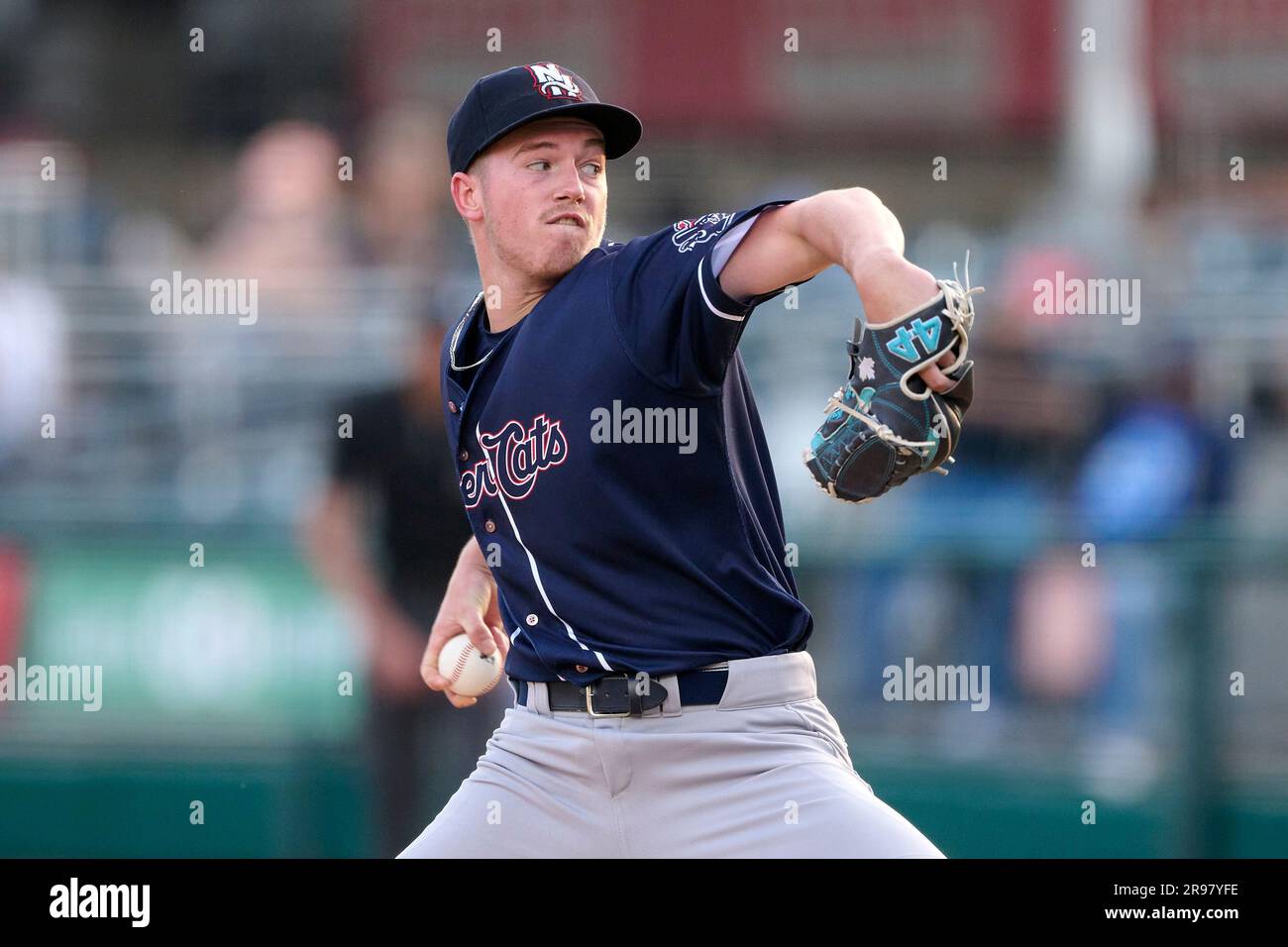 New Hampshire Fisher Cats pitcher Sem Robberse (41) during an MiLB ...