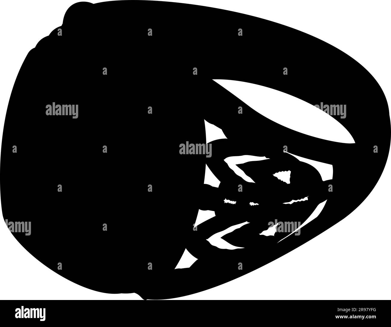 Vector shape of gold signet. Vector illustration of male gold signet ...