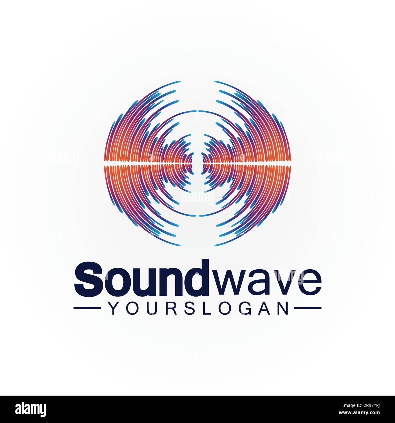 Sound wave logo and symbol vector Stock Vector Image & Art - Alamy