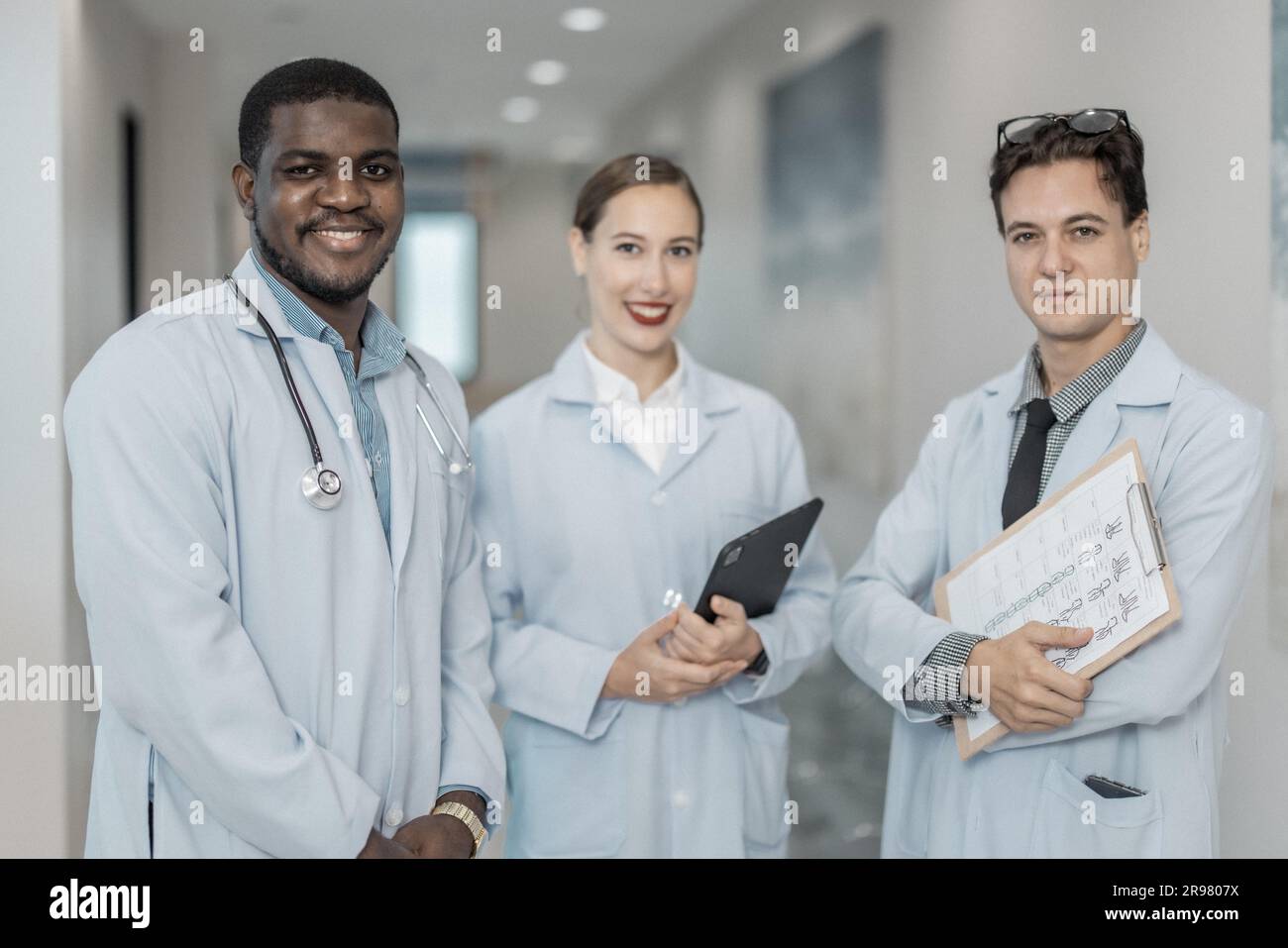 Group of experienced doctors from different of filed working together ...