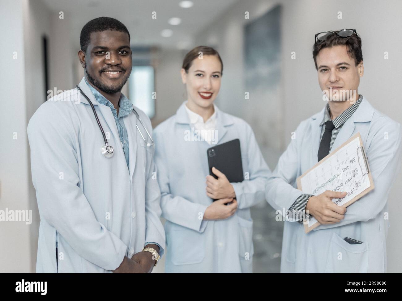 Group of experienced doctors from different of filed working together ...