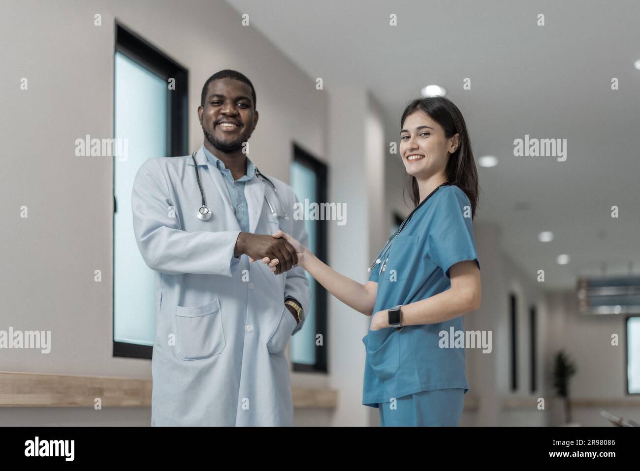 Group of experienced doctors from different of filed working together ...