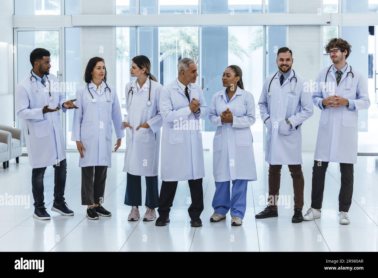 Group of experienced doctors from different of filed working together ...