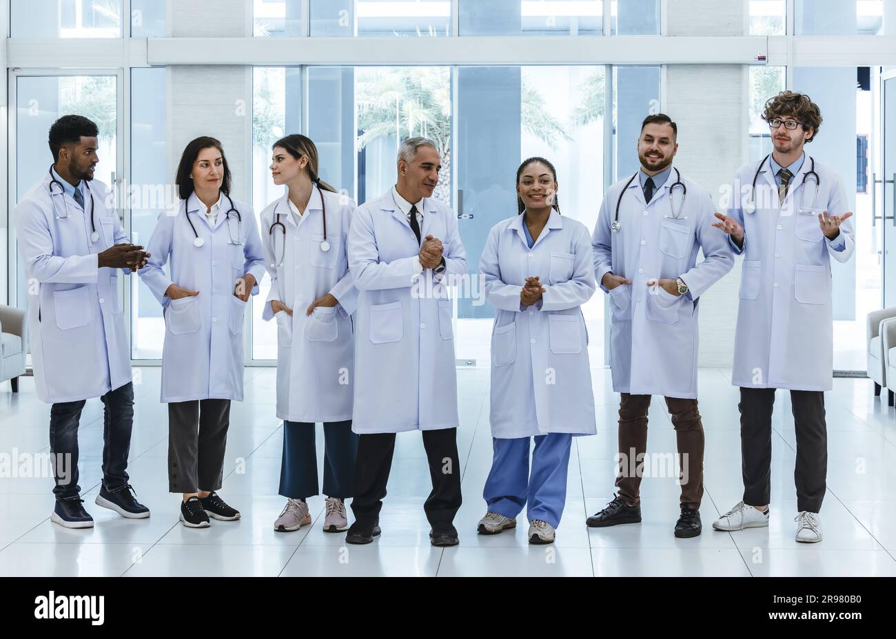 Group of experienced doctors from different of filed working together ...