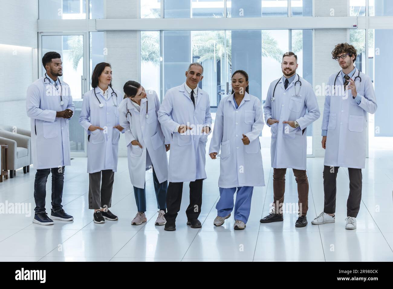 Group of experienced doctors from different of filed working together ...
