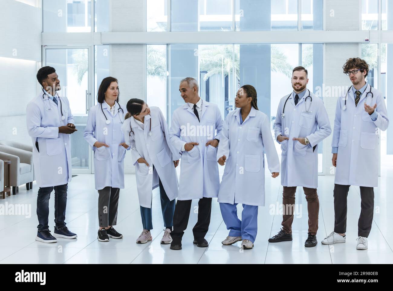 Group of experienced doctors from different of filed working together ...