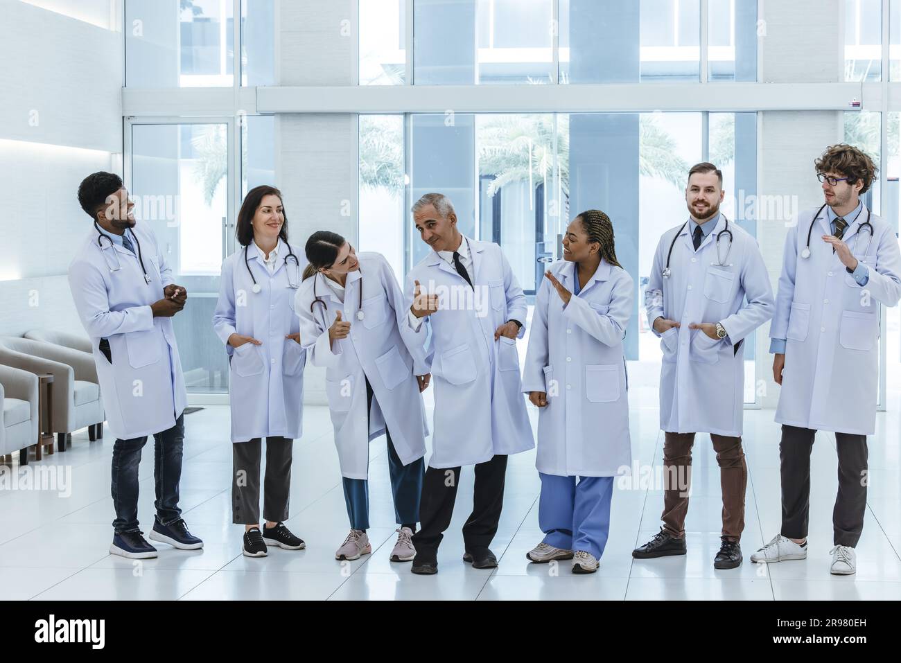 Group of experienced doctors from different of filed working together ...