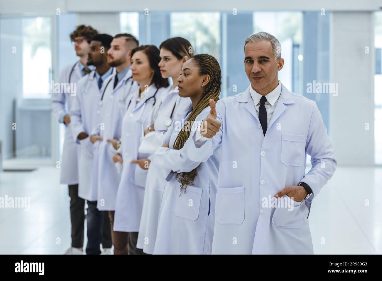 Group of experienced doctors from different of filed working together ...