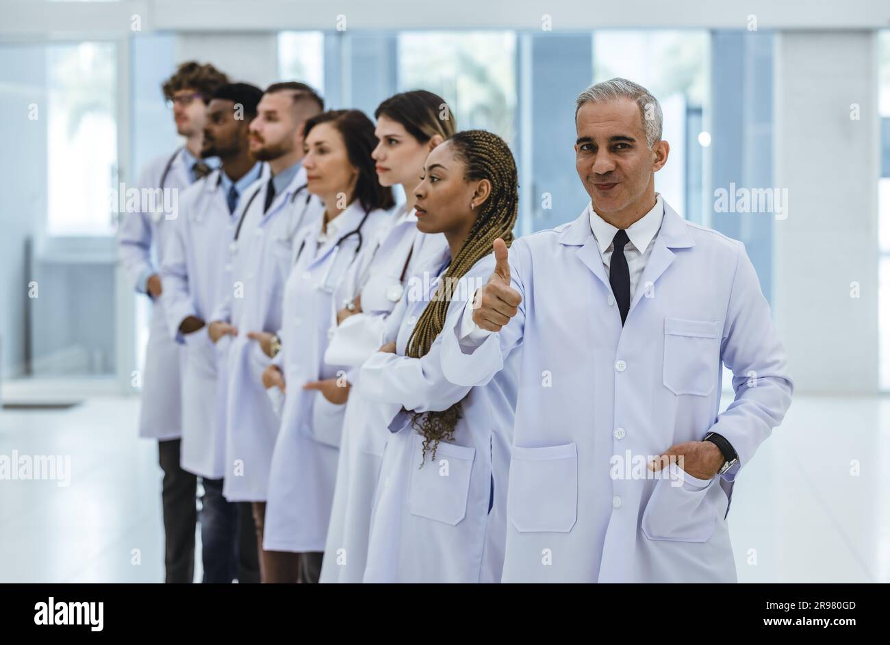 Group of experienced doctors from different of filed working together ...