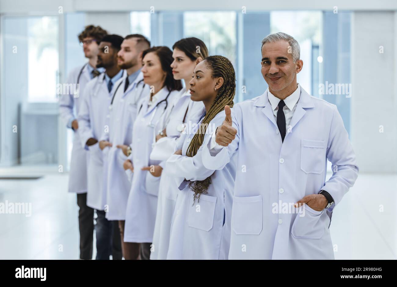 Group of experienced doctors from different of filed working together ...