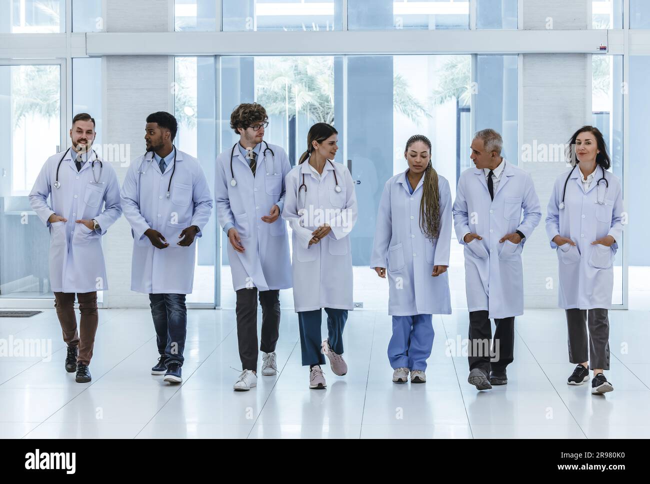 Group of experienced doctors from different of filed working together ...