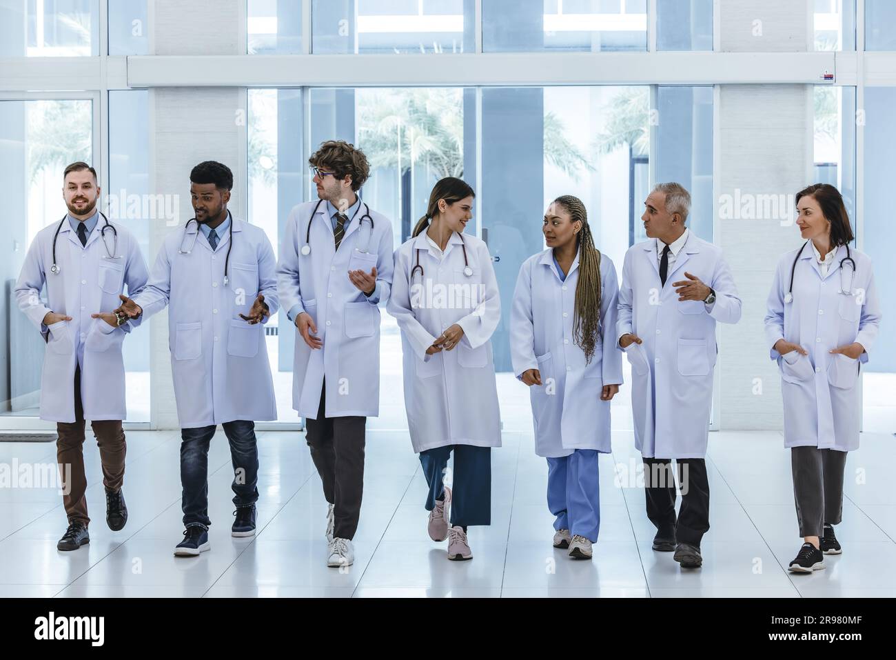 Group of experienced doctors from different of filed working together ...
