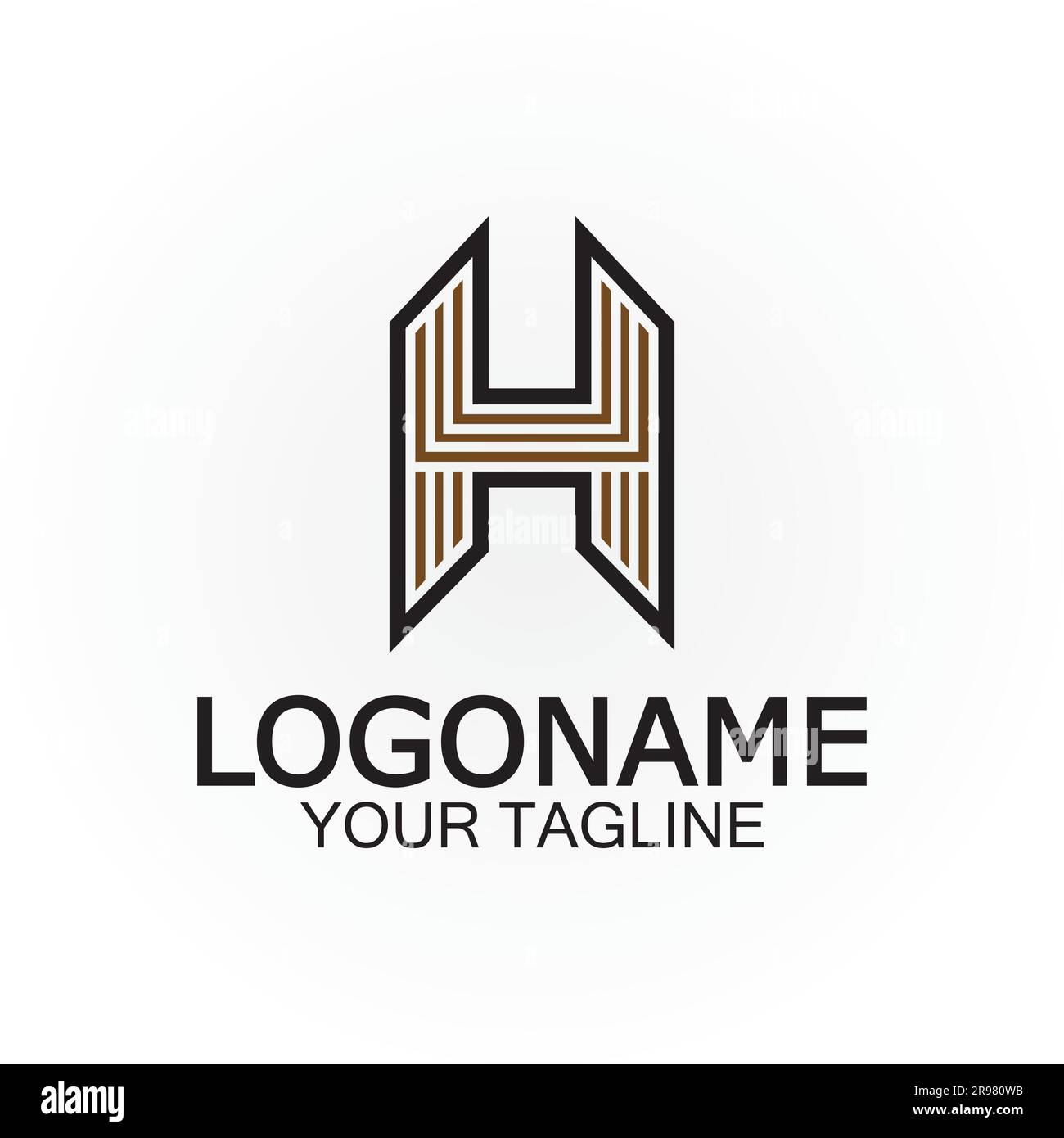 Initial H Letter Logo Design Vector Template Stock Vector Image & Art ...