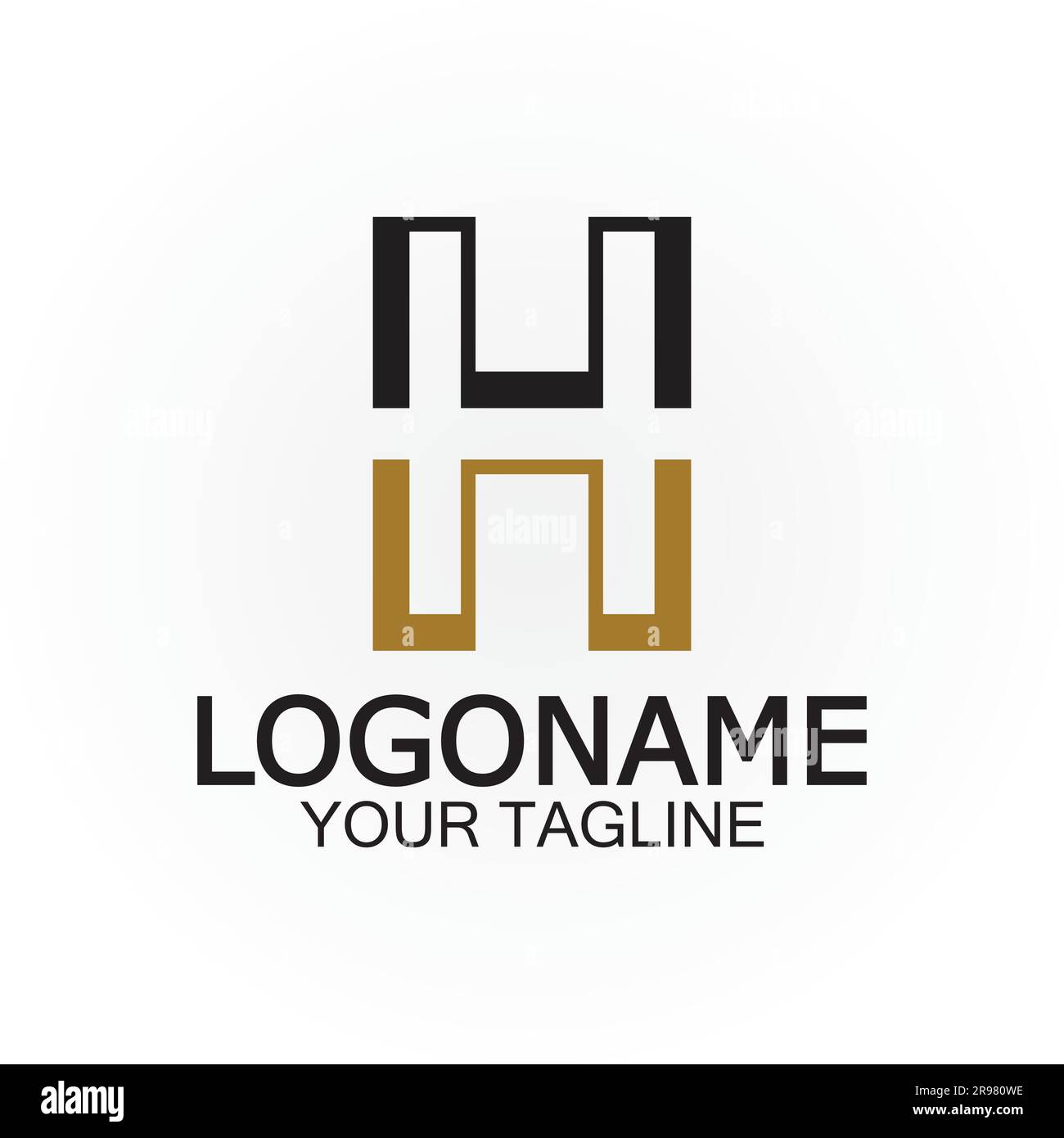 Initial H Letter Logo Design Vector Template Stock Vector Image & Art ...