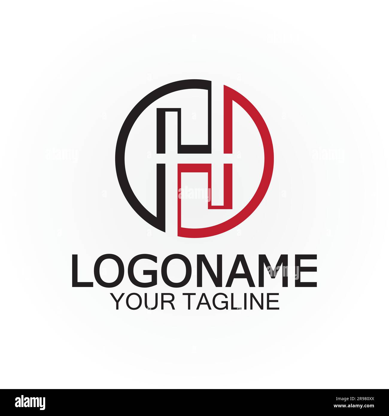 Initial H Letter Logo Design Vector Template Stock Vector Image & Art ...