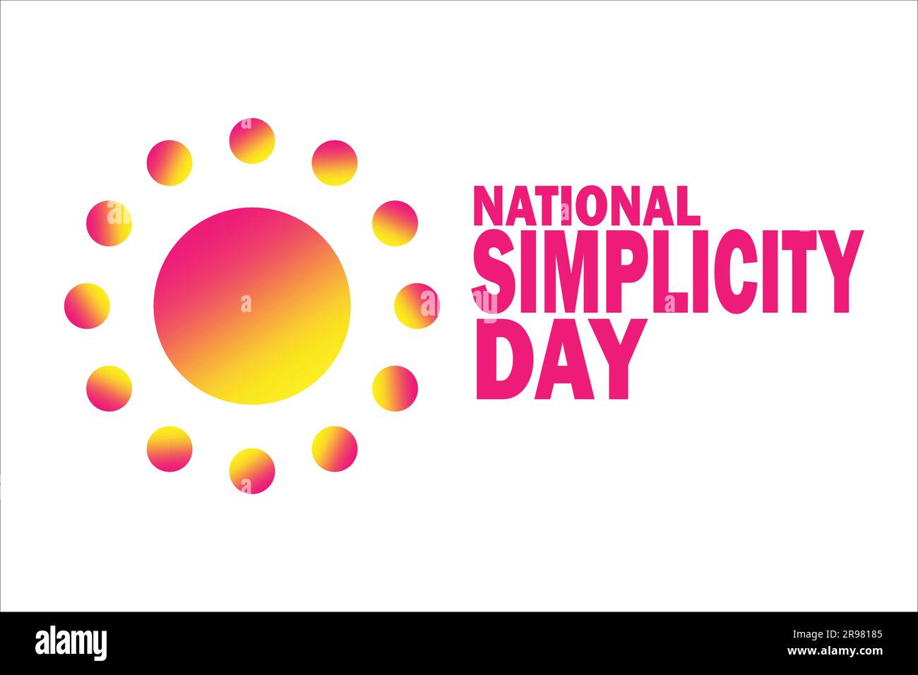 National Simplicity Day Vector illustration. Holiday concept. Template ...