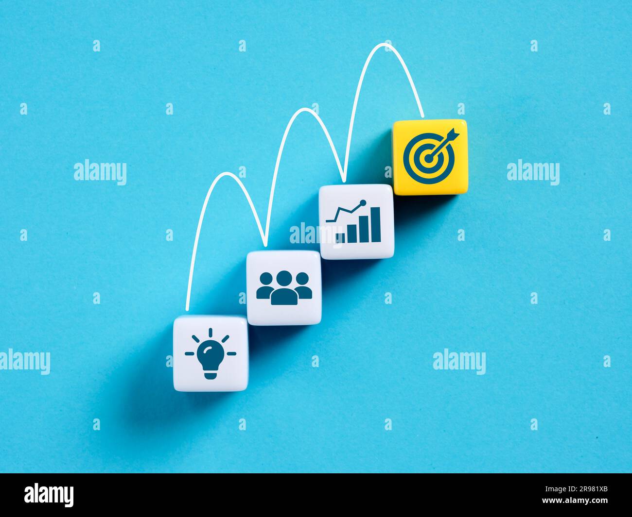 Aim make steps to success hi-res stock photography and images - Alamy