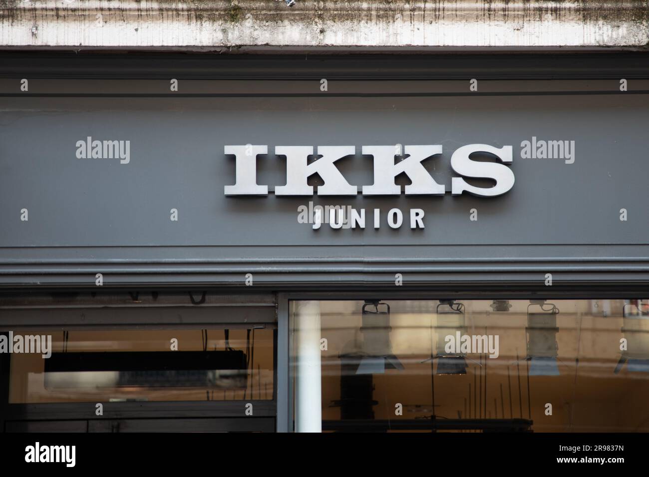 Bordeaux , Aquitaine France - 04 07 2023 : ikks junior logo brand and ...