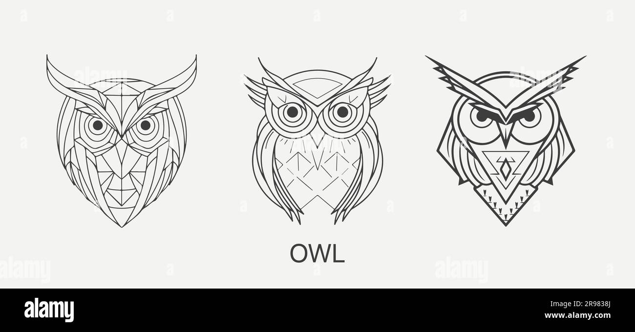Abstract Owl Design
