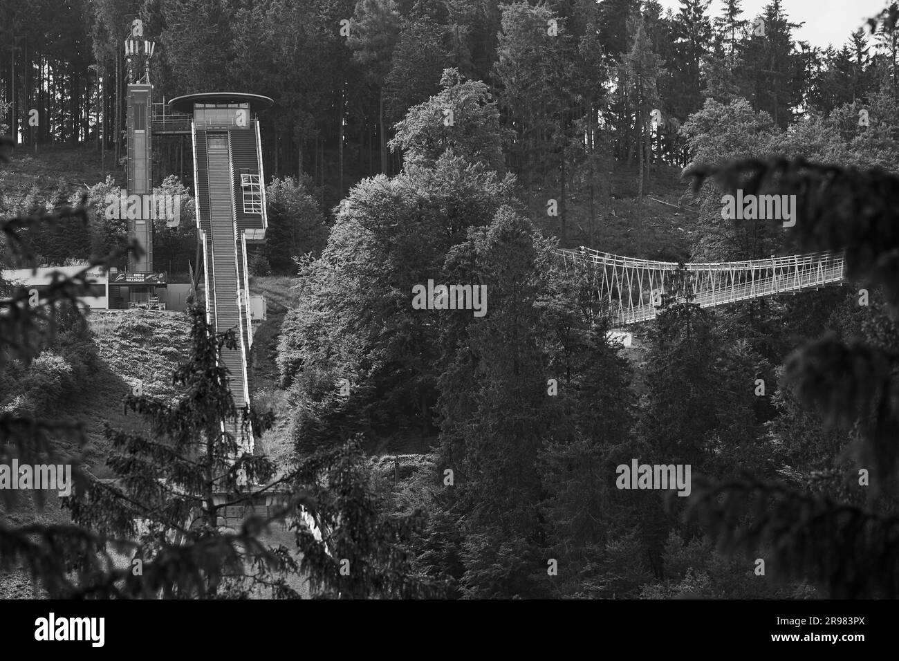 Willingen, Skigebiet, Upland, Hessen, Sauerland, Hessia, Deutschland ...