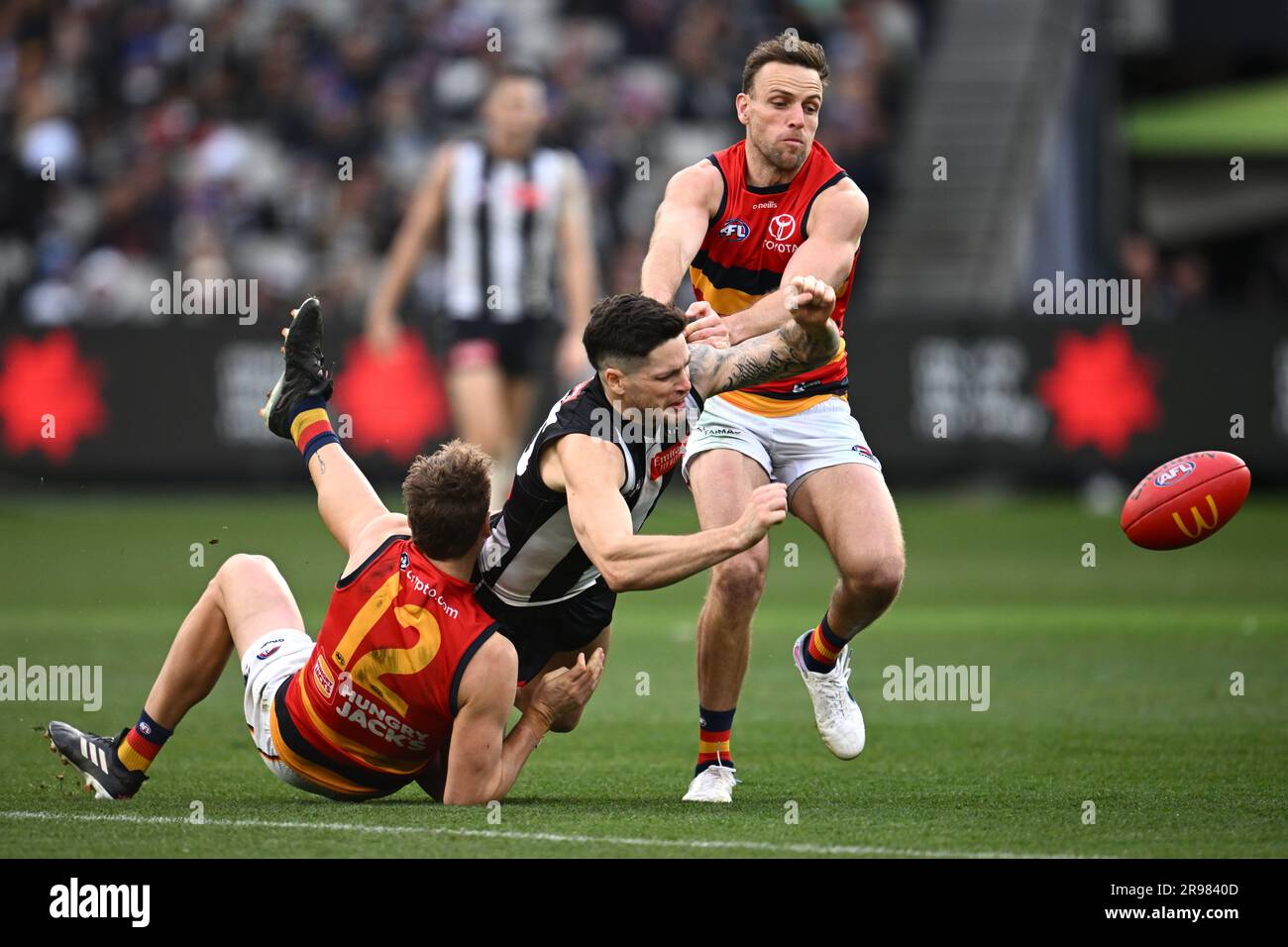 Melbourne, Australia. 25th June, 2023. Jack Crisp of Collingwood during ...